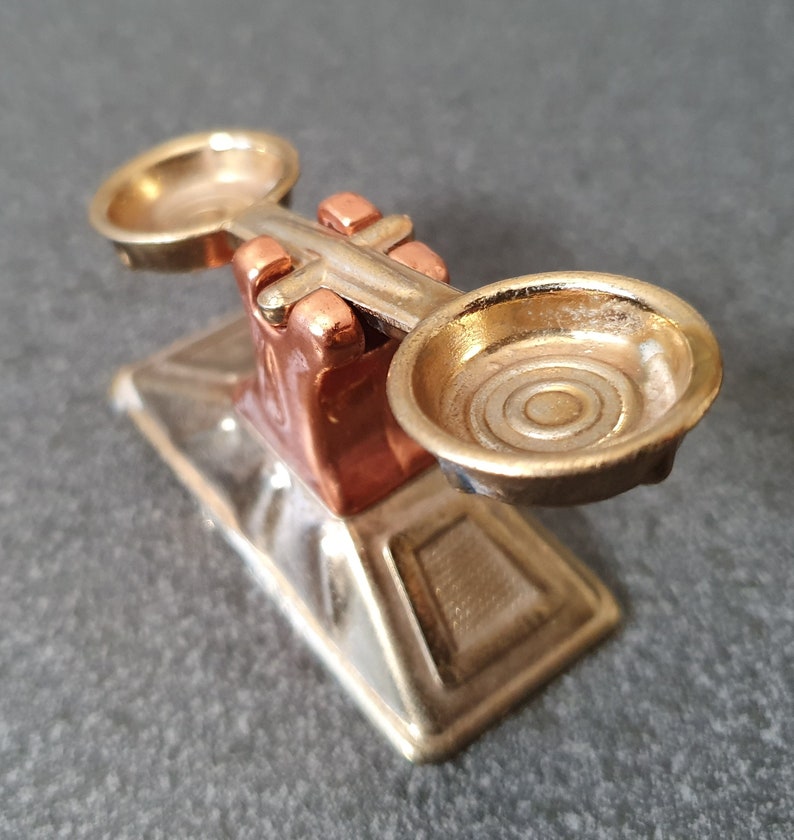 Two Tone Copper Miniature Scales Consists of 2 Parts - Etsy