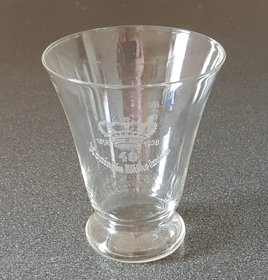 Commemorative glass for Dutch queen Wilhelmina Copier glass | Etsy