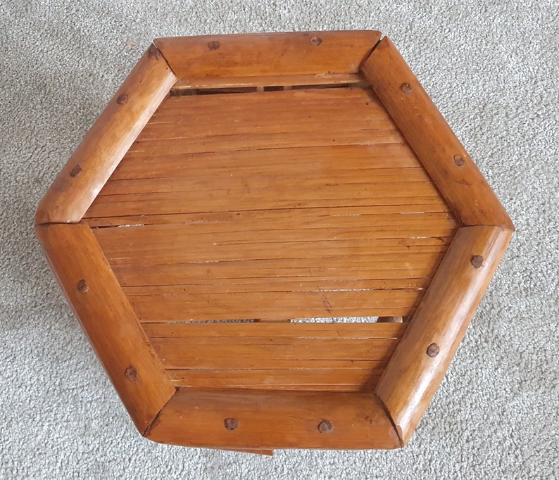 Bamboo Plant Stand or Side Table 70s or 80s Wicker | Etsy