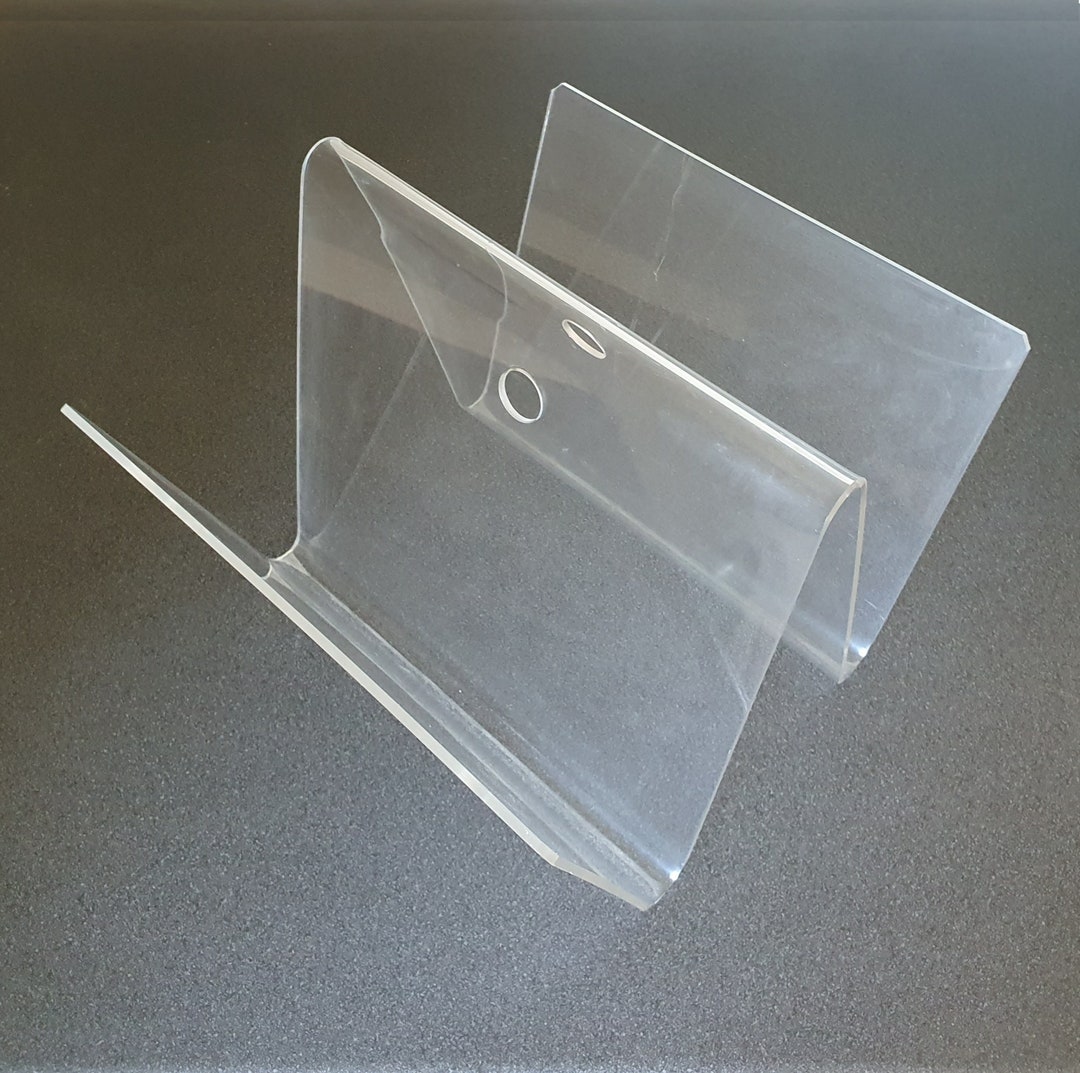 Vintage Newspaper Holder in Kartell Style, Transparent Perspex - Etsy