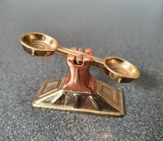 Two Tone Copper Miniature Scales Consists of 2 Parts | Etsy
