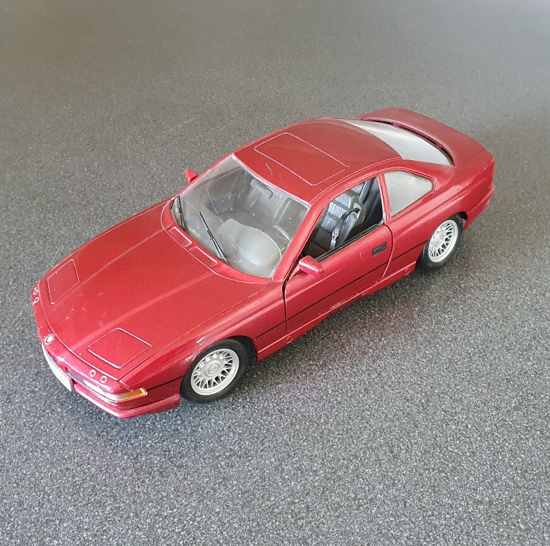 Maisto MBW 850i, 1/18 Model Car, Diecast Car, Maroon, 1990 - Etsy