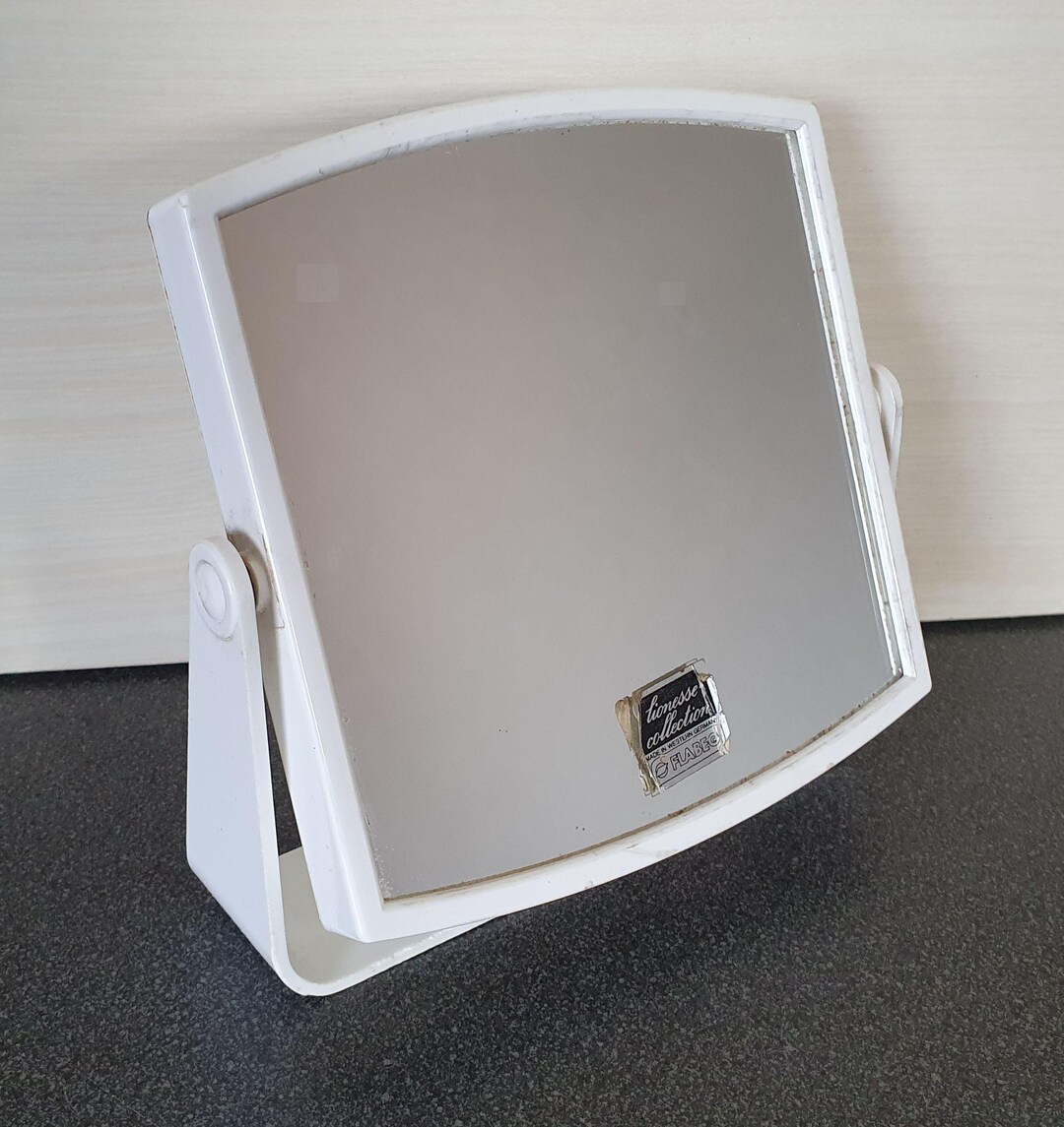1970s Makeup Mirror, FLABEG Lionesse Collection, Two Sided Desktop ...