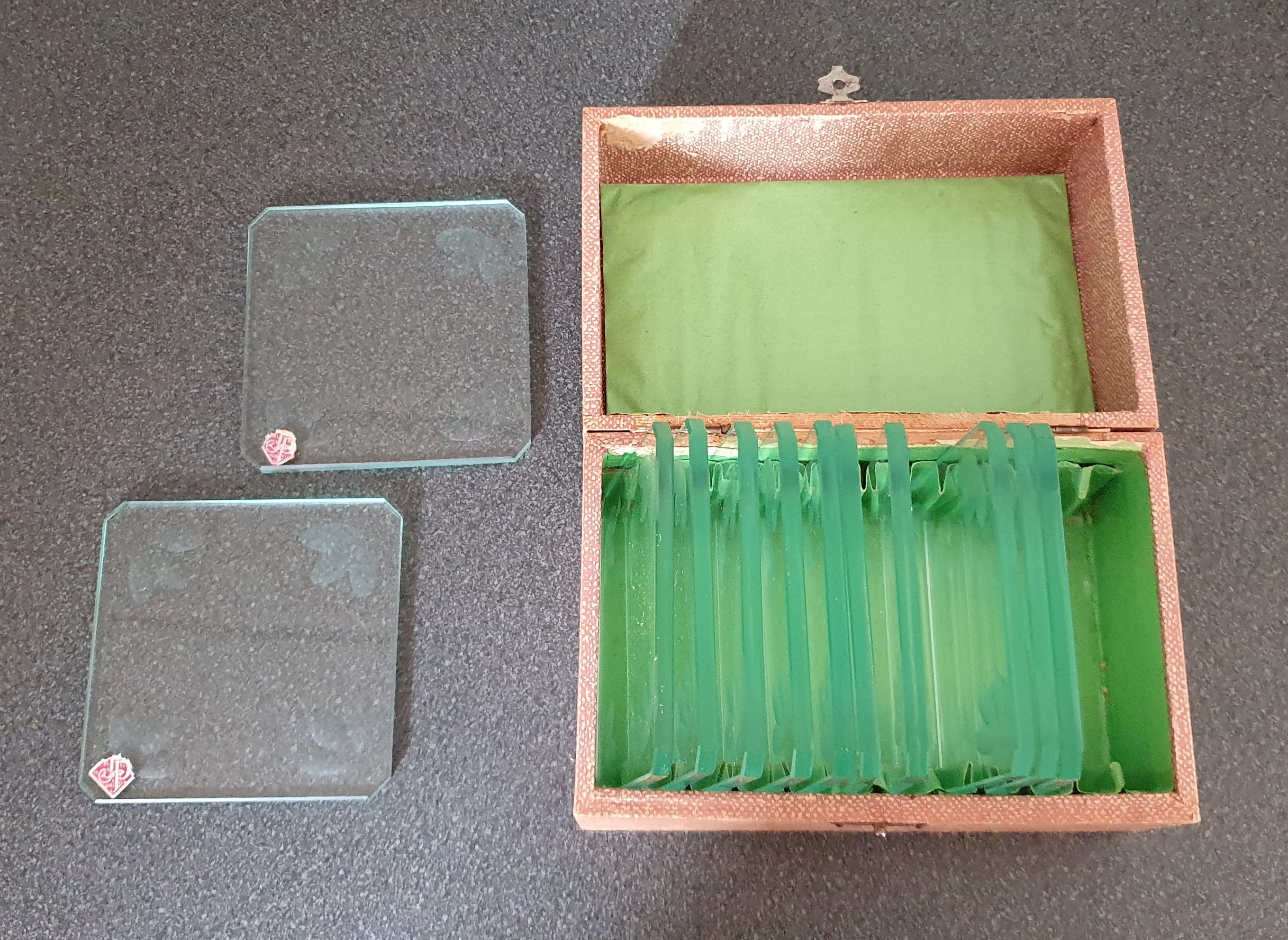 Vintage Glass Coasters in a Box Set of 12 Hand Cut German | Etsy