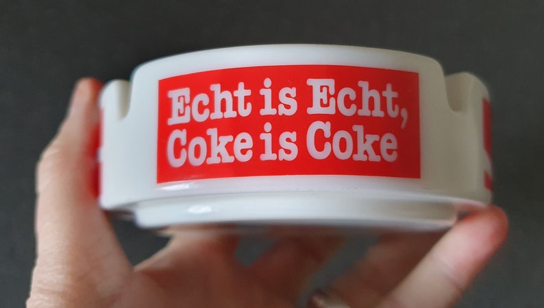 Vintage Coca Cola Milk Glass Ashtray Dutch Made in France - Etsy