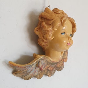 1960s Resin Cherub With Wings, Wall Hanging - Etsy