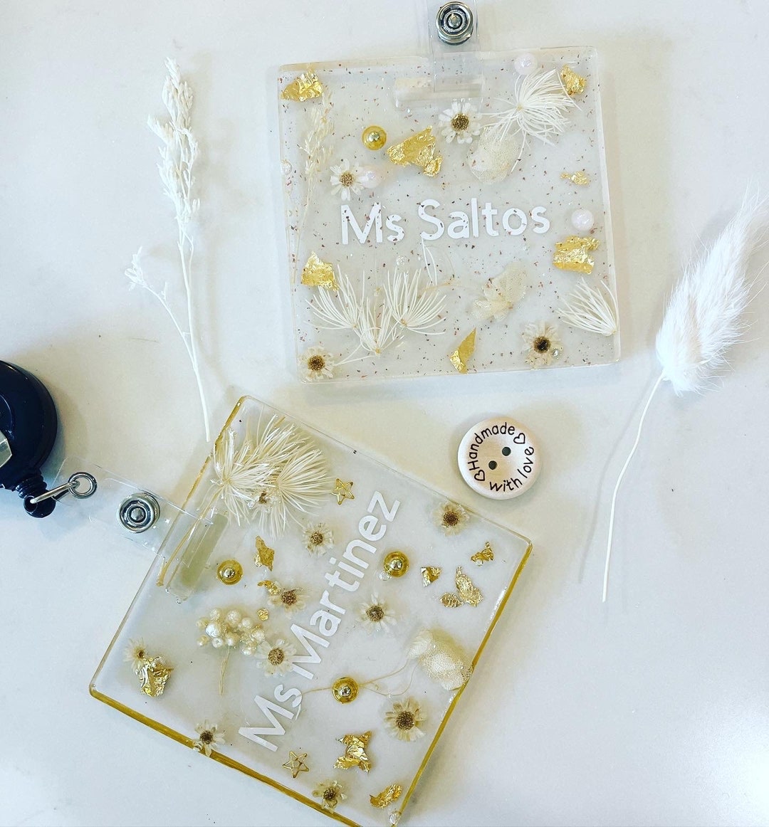 Resin Name Tag. Customized Name Tags, Teacher Name Tag, Gifts for ...