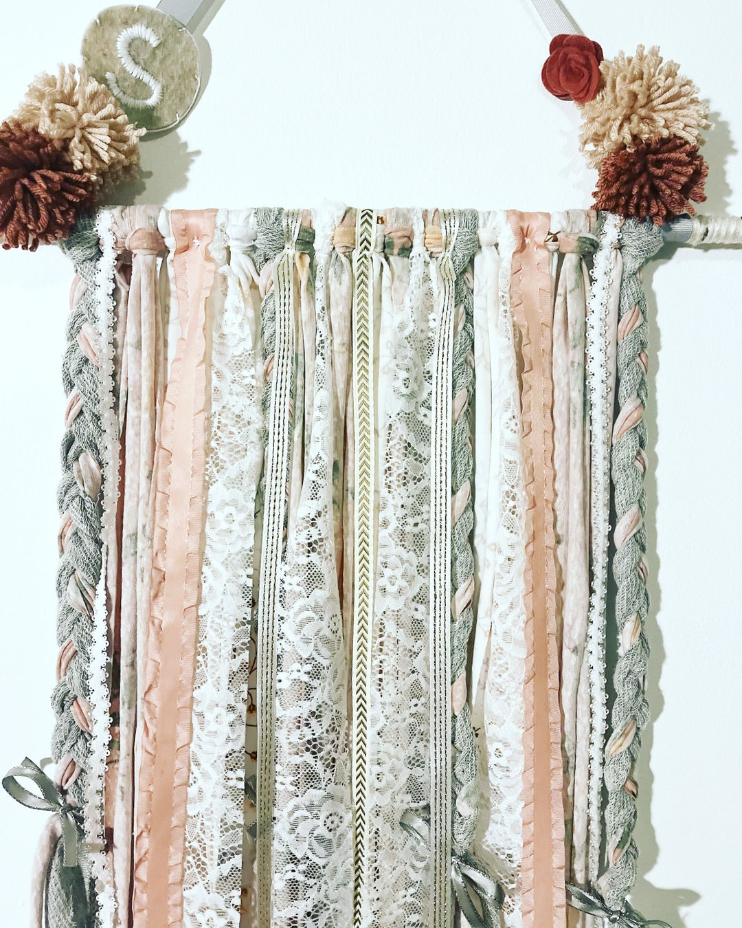Hair Bow Organizer. Macrame Bow Holder. Hair Bow Holder. Bow Hanger ...