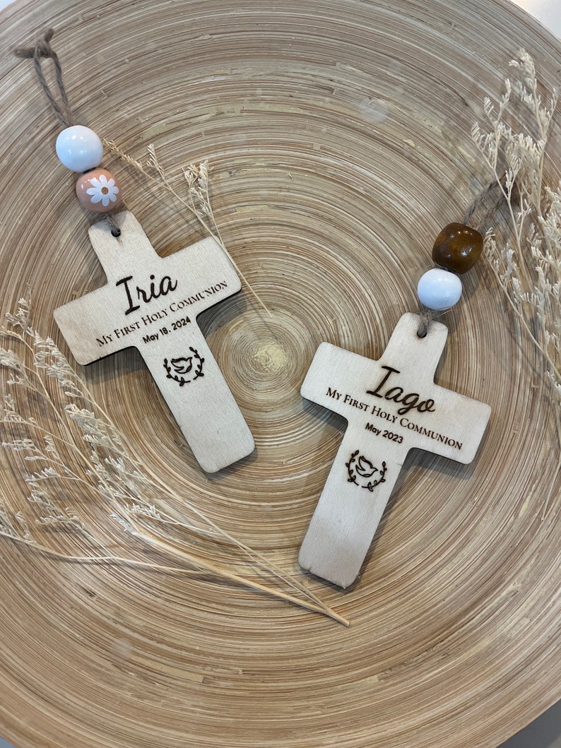First Communion Wood Cross, First Communion Favor. First Communion ...
