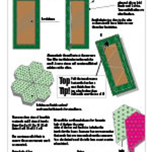 Hexie Flower Box Pattern - PDF Download Svg Included. A4 and US Letter ...