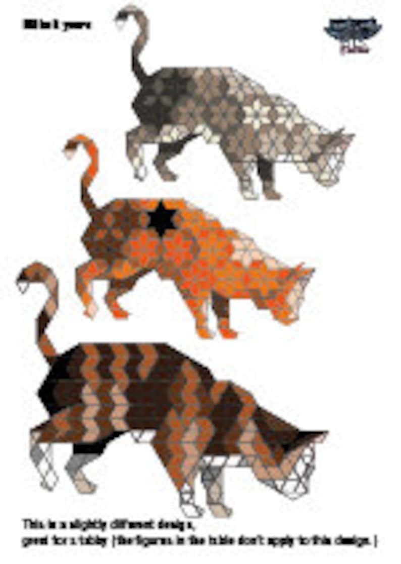 Cat 'curious Jeremy' EPP Patchwork Pattern PDF - Digital Download - Etsy