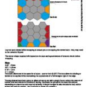 SVG US Letter Files SMALL Epp Edge Hexagon Shapes With Seam Allowance ...
