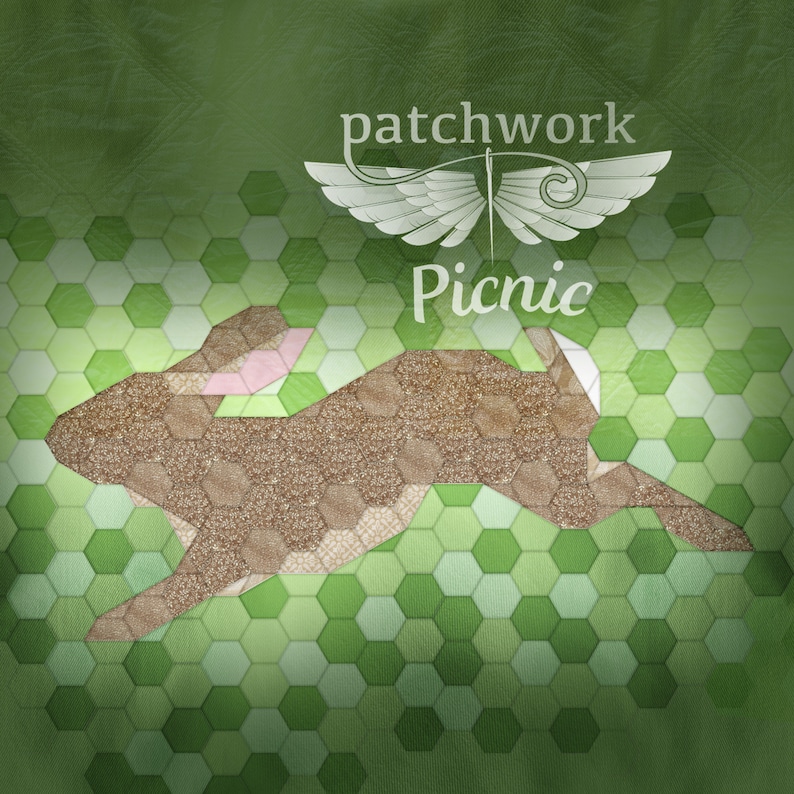 Hoppity Bunny EPP Patchwork Pattern PDF - Digital Download - Etsy