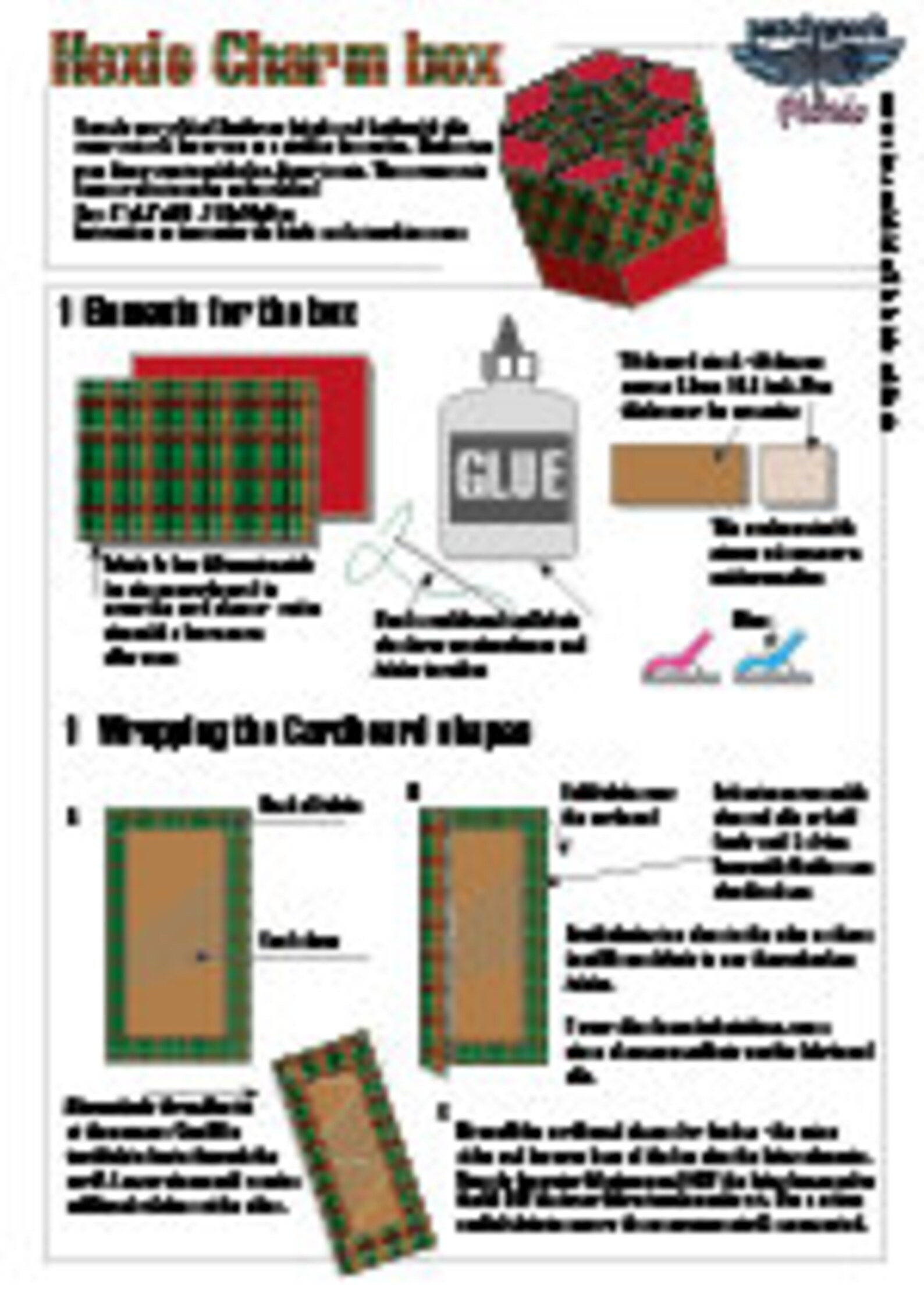 Hexagon Charm Gift Box Patterns Smaller Box PDF Download Svg Included ...