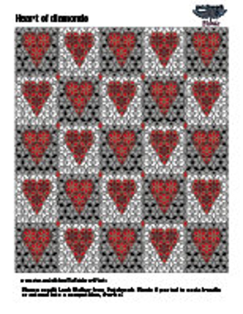 Heart of Diamonds EPP Patchwork Pattern PDF - Digital Download - Etsy