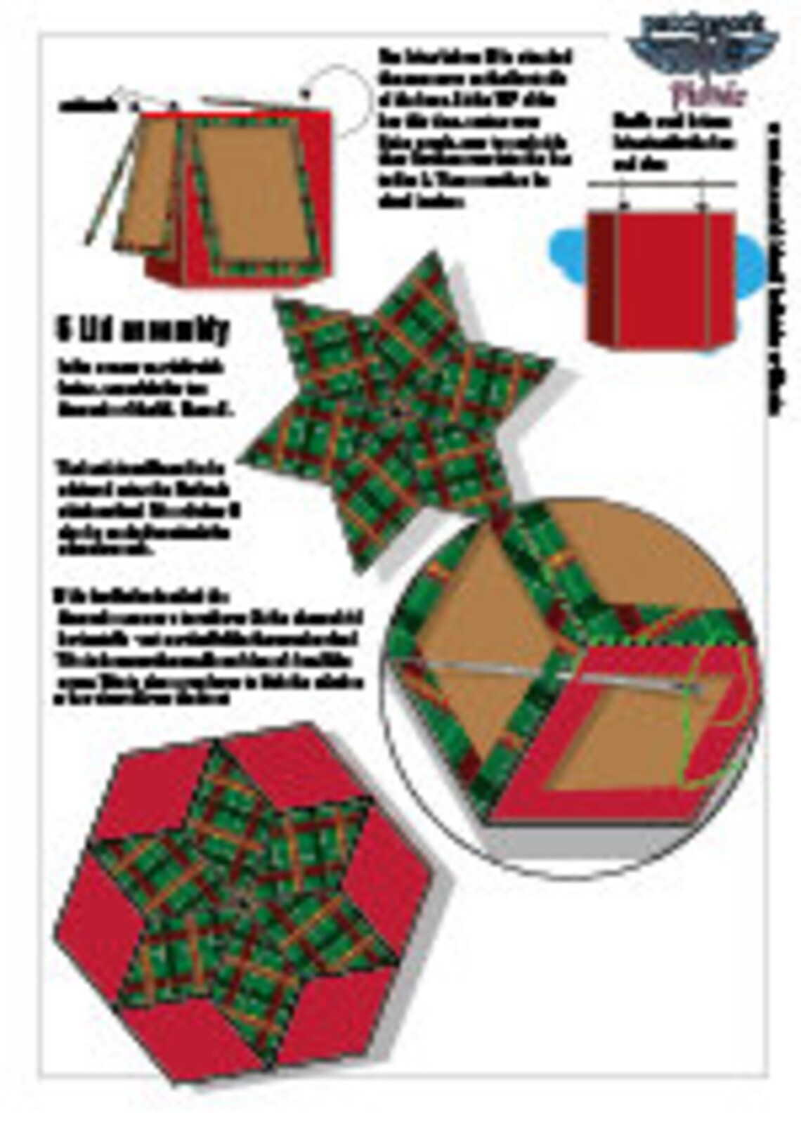 Hexagon Charm Gift Box Patterns Smaller Box PDF Download Svg Included ...