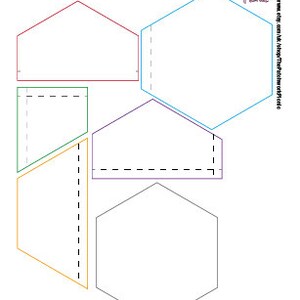 SVG A4 Files EPP Edge Hexagon Shapes With Seam Allowance - 4 Sizes - Etsy