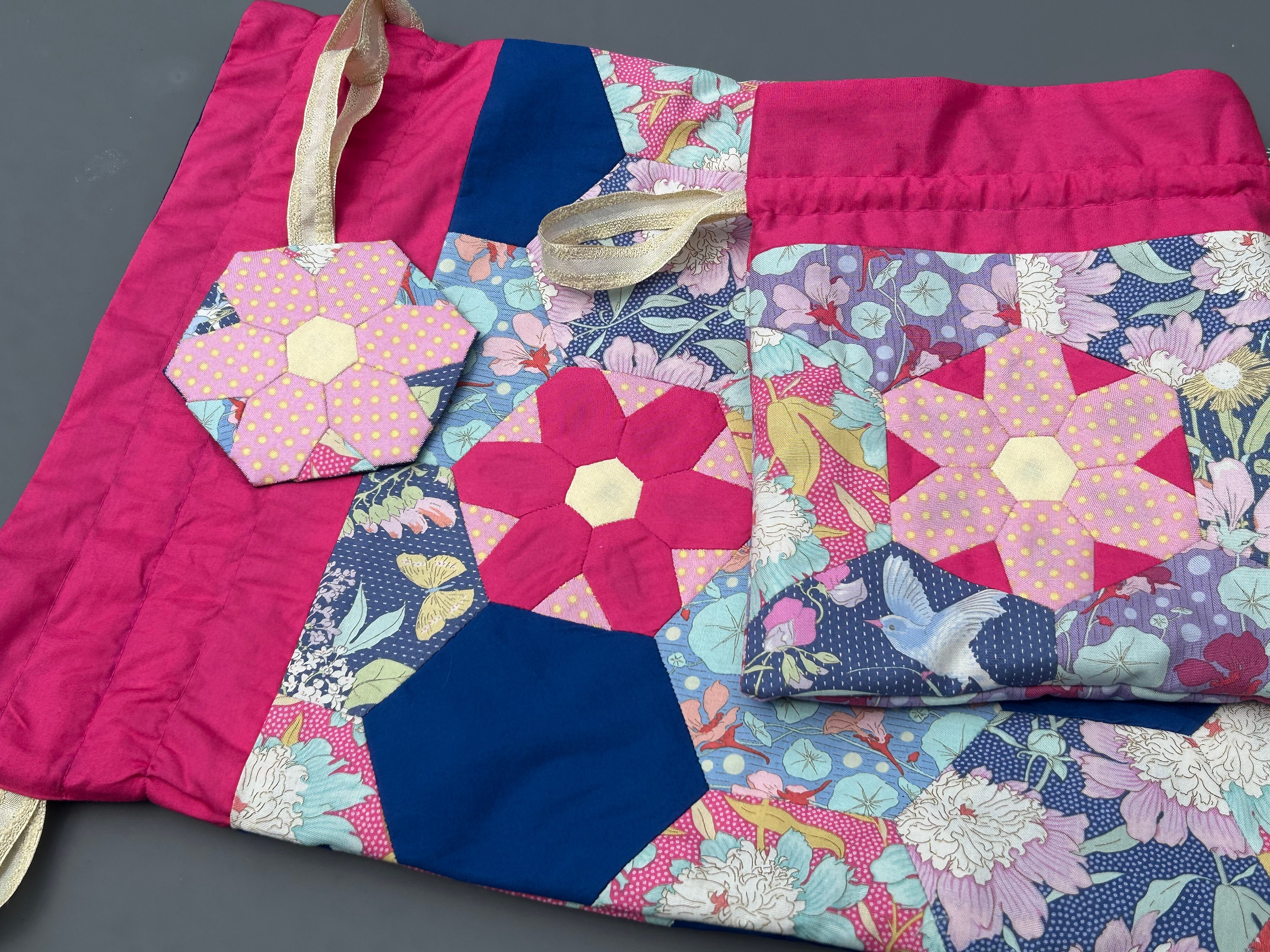 2 Beginner Drawstring EPP Gift Bag Patterns and Tag - PDF Download - Etsy