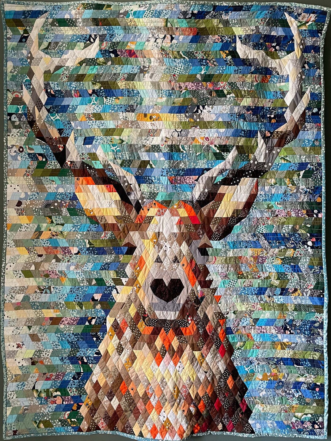 Staggy Mcstagface EPP Patchwork Pattern PDF - Digital Download - Etsy