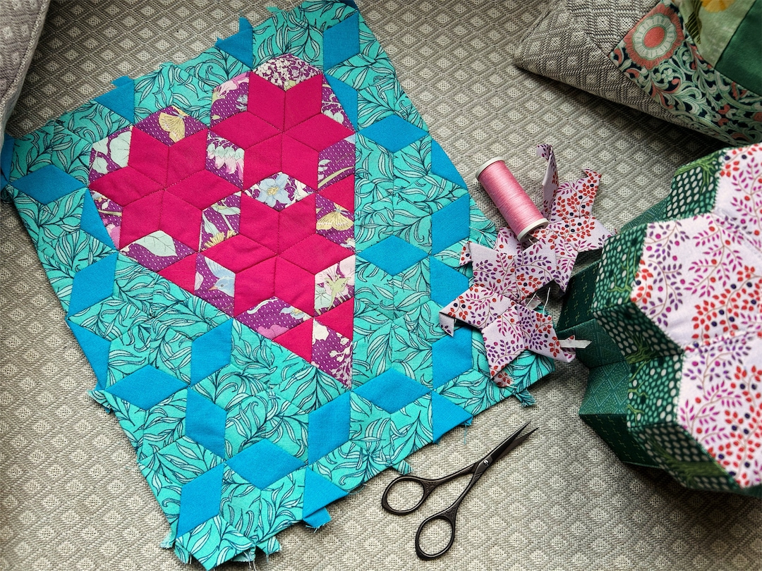 Heart of Diamonds EPP Patchwork Pattern PDF - Digital Download - Etsy