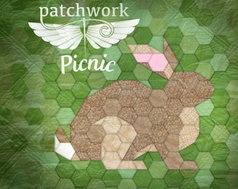 Cat 'curious Jeremy' EPP Patchwork Pattern PDF Digital Download - Etsy