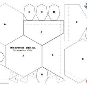2 Beginner Drawstring EPP Gift Bag Patterns and Tag - PDF Download - Etsy