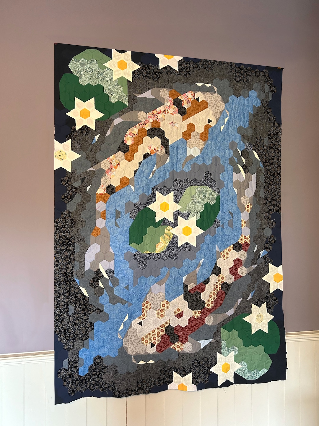 Don't Be Koi EPP Patchwork Pattern PDF - Digital Download - Etsy