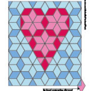 Heart of Diamonds EPP Patchwork Pattern PDF - Digital Download - Etsy