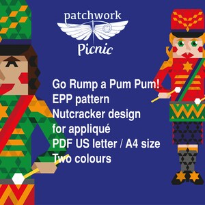 Go Rump a Pum Pum Drummer Nutcracker EPP Pattern PDF - Digital Download ...