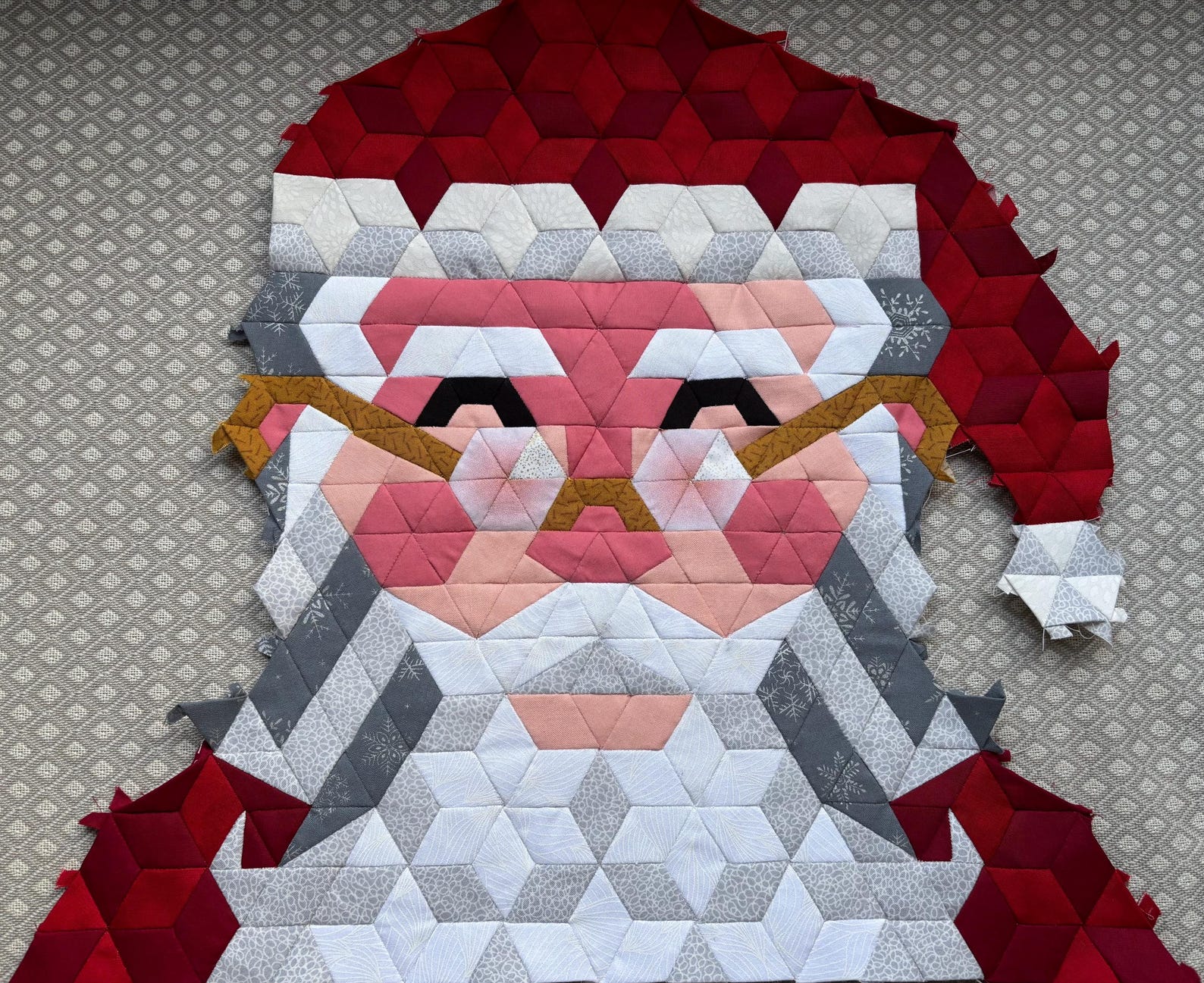 EPP Santa Cushion Cover Pattern - PDF Download - Etsy
