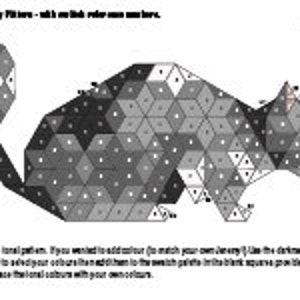 Cat 'squat Jeremy' EPP Patchwork Pattern PDF - Digital Download - Etsy UK