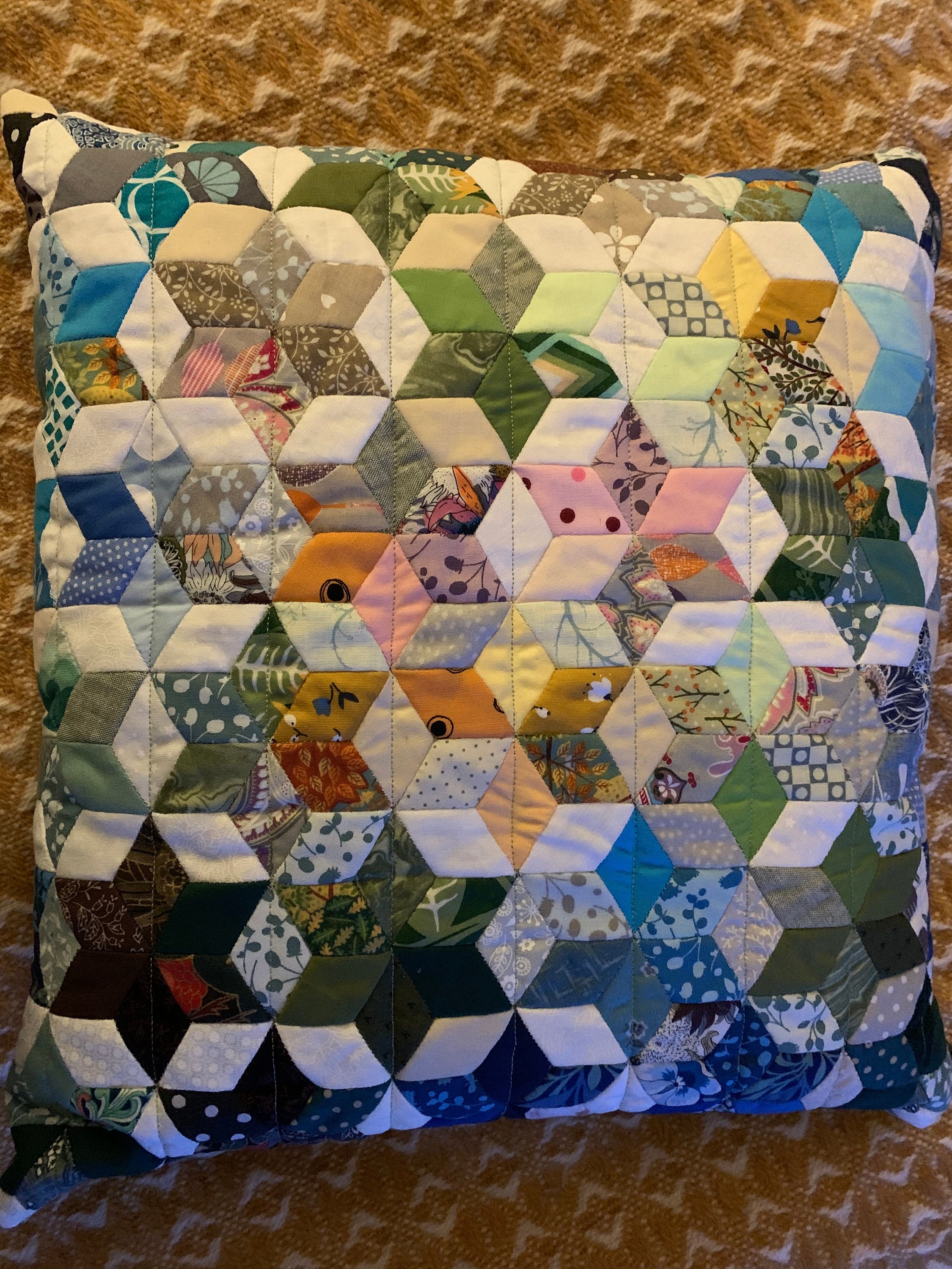 US Letter 1 EPP Diamonds & Hexagon 2.5cm Printable Templates for EPP ...