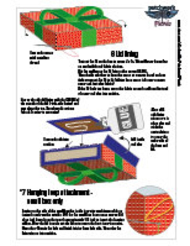 TWO Gift Box Patterns PDF Download Svg Included. A4 and US Letter Size ...