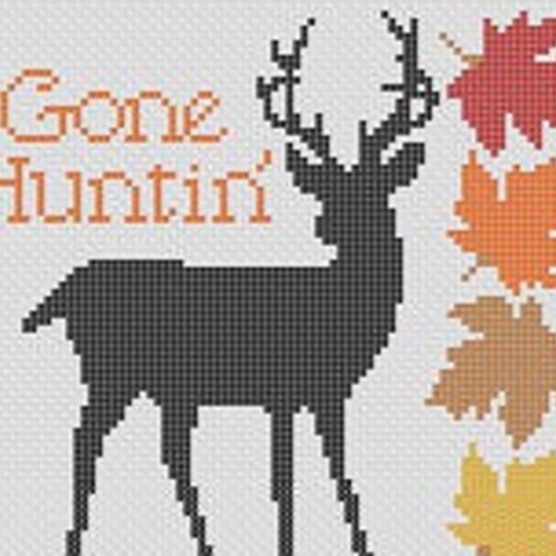 Gone Hunting Cross Stitch Pattern PDF Hunting Embroidery - Etsy