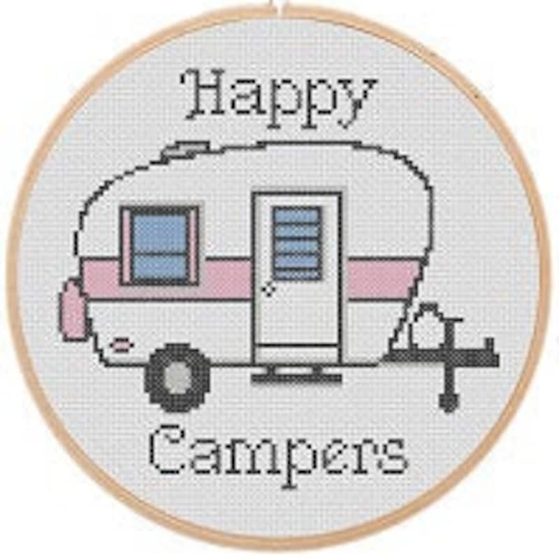 Camper Cross Stitch Pattern - Etsy
