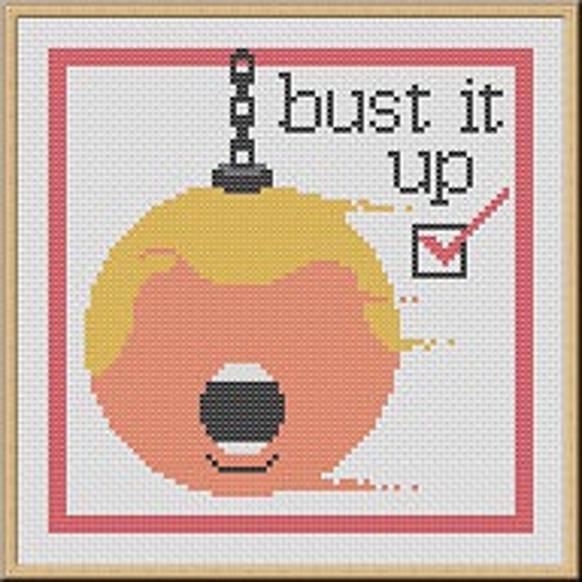 Bust It up Cross Stitch Pattern PDF Donald Trump Drain the - Etsy