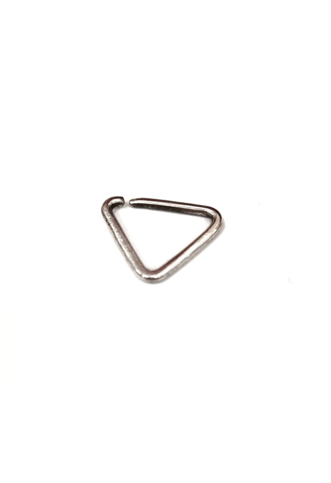 Triangular Septum, Triangle Piercing, Silver Nose Earring, Minimalist ...