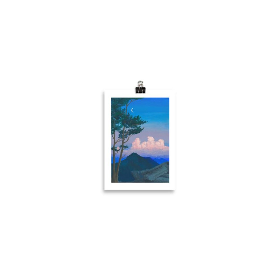 Cotton Candy Clouds for Remy - Original Giclee Art Print of Gouache ...