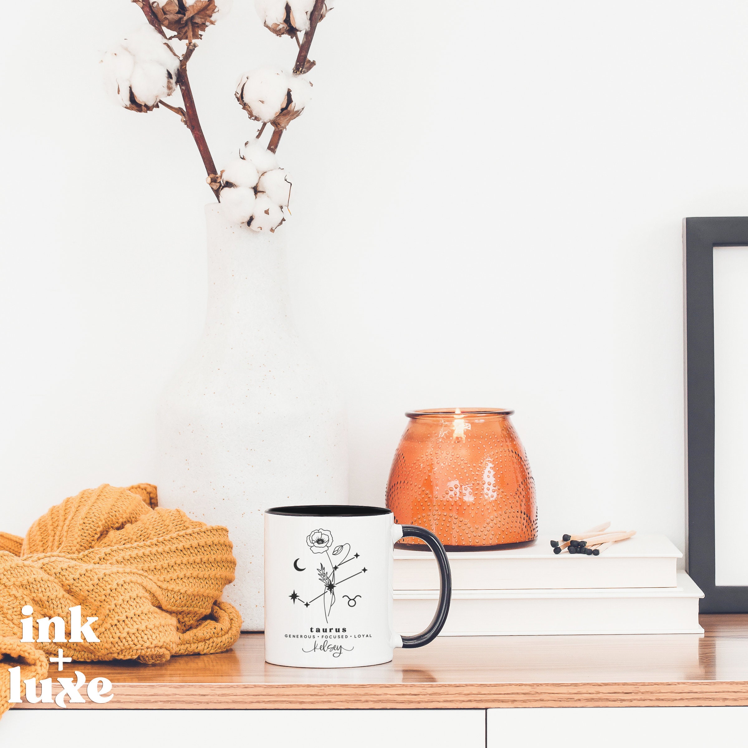 Taurus Personalized Mug Taurus Zodiac Mug Taurus | Etsy