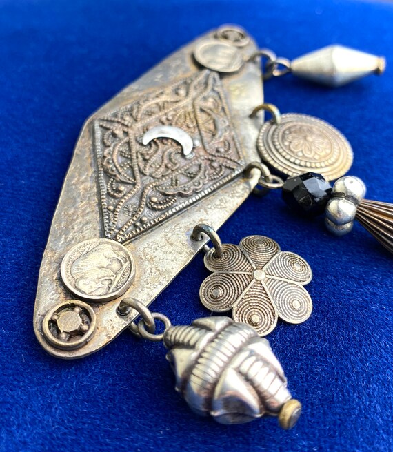 Majorie Baer SF mixed metal with charms brooch bufal… - Gem