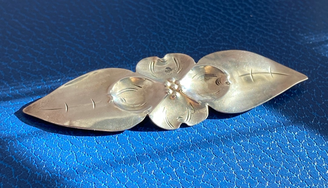 Vintage Silver Sterling Dogwood Flower Brooch by Stuart NYE 925 Vintage ...