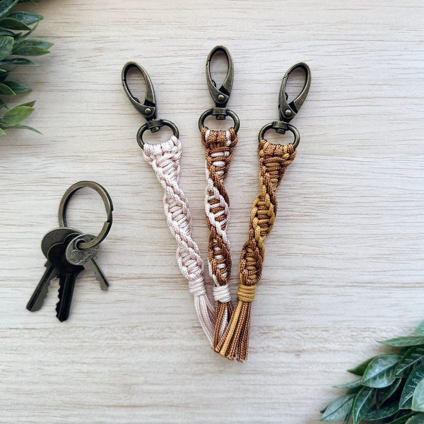 Macrame Keychain Personalized - Etsy