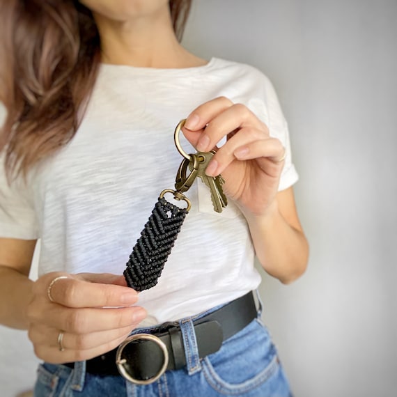 Paracord Macrame Keychain Durable Keychain for Boyfriend - Etsy