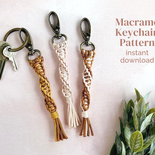 Digital Macrame Keychain Pattern PA01 Instant Download - Etsy