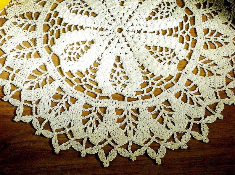 Vintage Crochet PATTERN Doily Crochet Placemat PATTERN Crochet Table Mat Crochet Doily Crochet ...