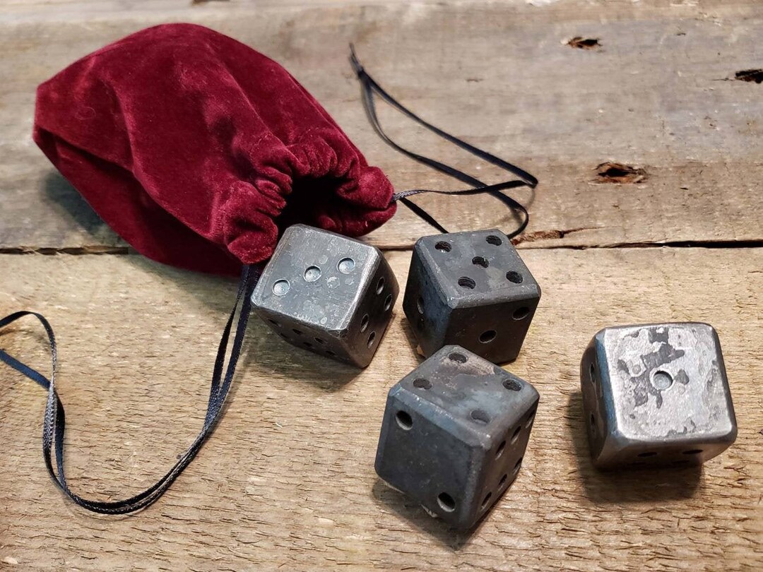 Heavy Steel Dice for D&D and Rpgs – Artisan Blacksmith-made, Ideal Gift ...
