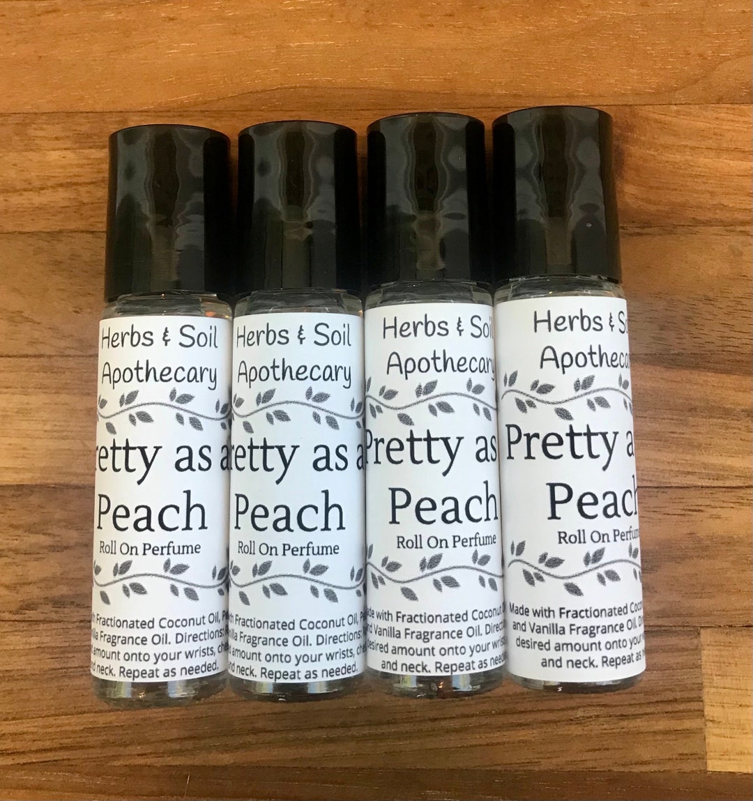 Peach Vanilla Perfume Roller Ball, Perfume Oil, Roller Ball Scent ...