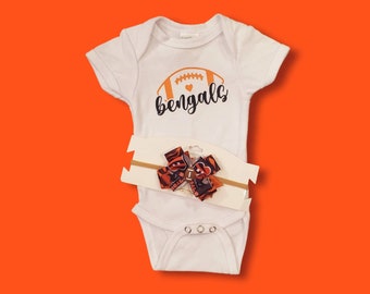 Bengals Baby Girl Outfit - Etsy