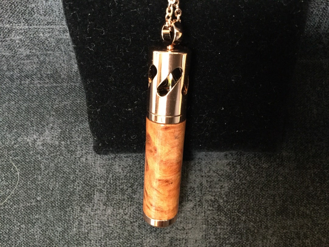 Redwood Barrel With Rose Gold Chain and Barrell Aroma Therapy - Etsy