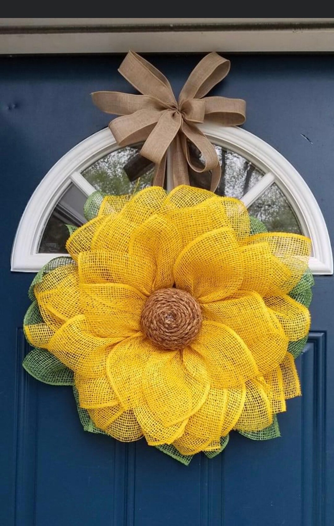 Sunflower Wreath for Front Door - Etsy